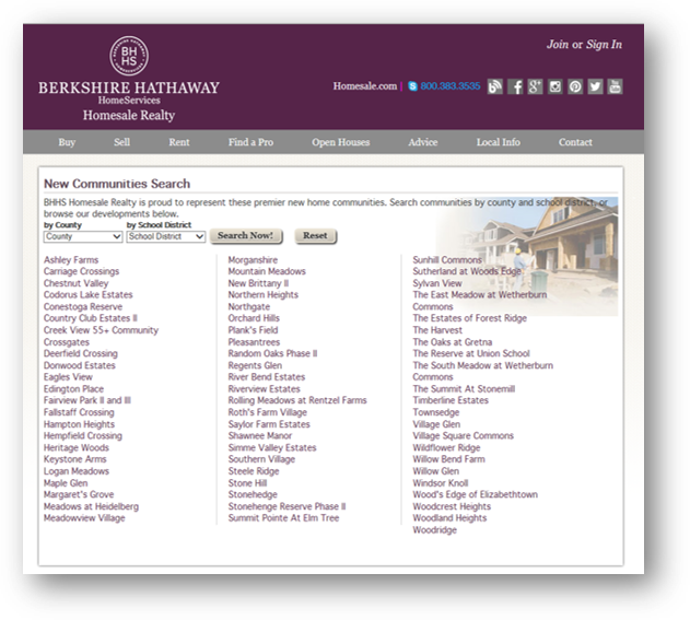 New Home Communities